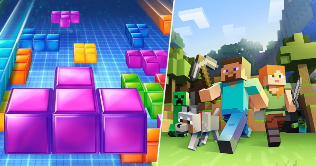 Το Minecraft «γκρέμισε» το Tetris - Πινάκιο