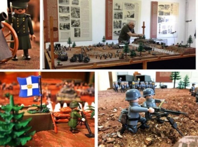 Τα playmobil υπερασπίζουν τα οχυρά Ρούπελ - Πινάκιο